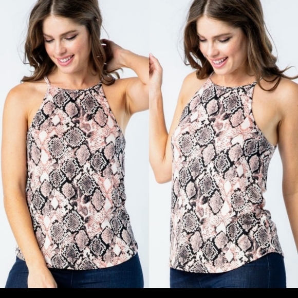 Threadzwear | Tops | Popular Snake Printed Tank In Bikers Cut Style ...